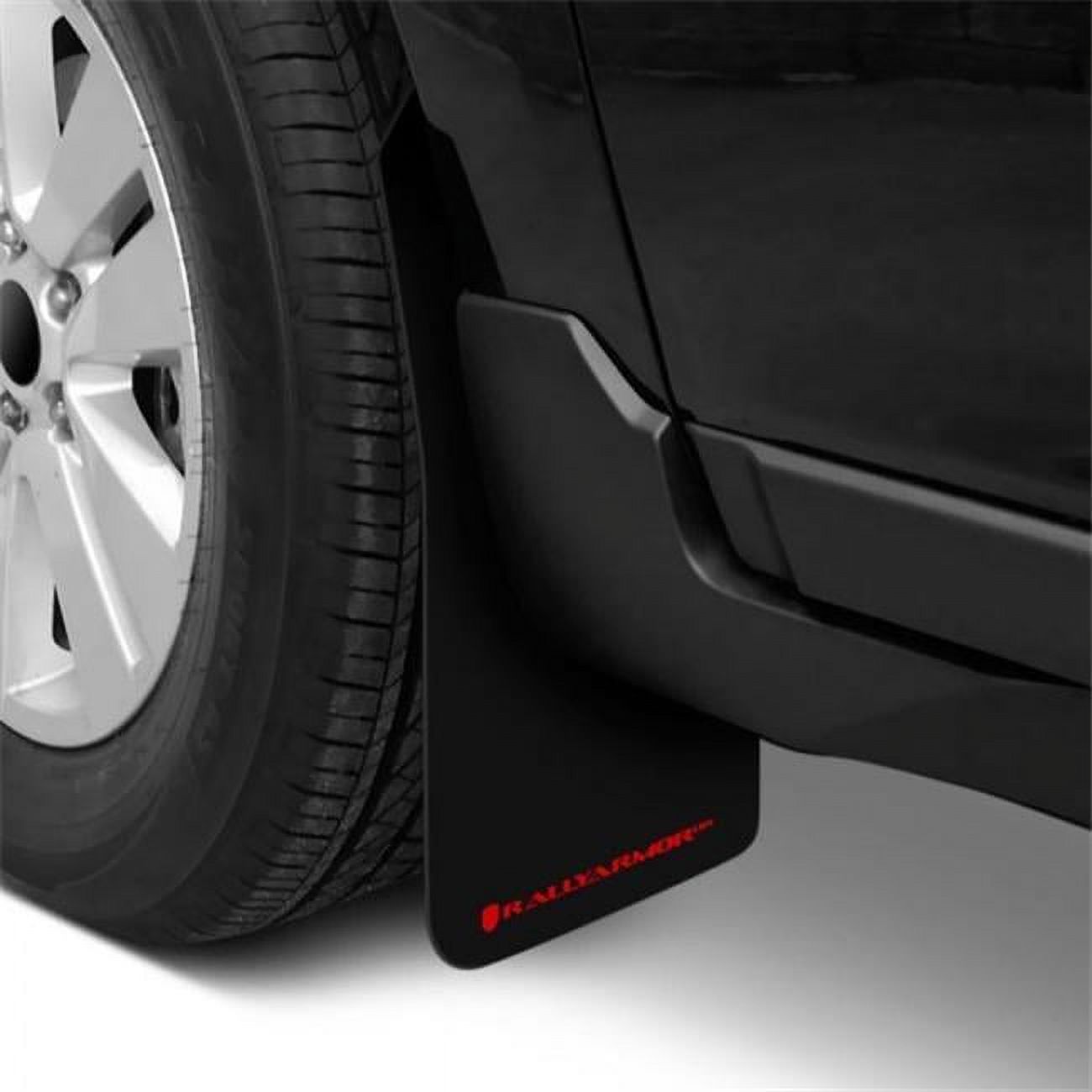 Rally Armor MF47-UR-BLK-RD Urethane Black Mud Flap with Red Logo for ...