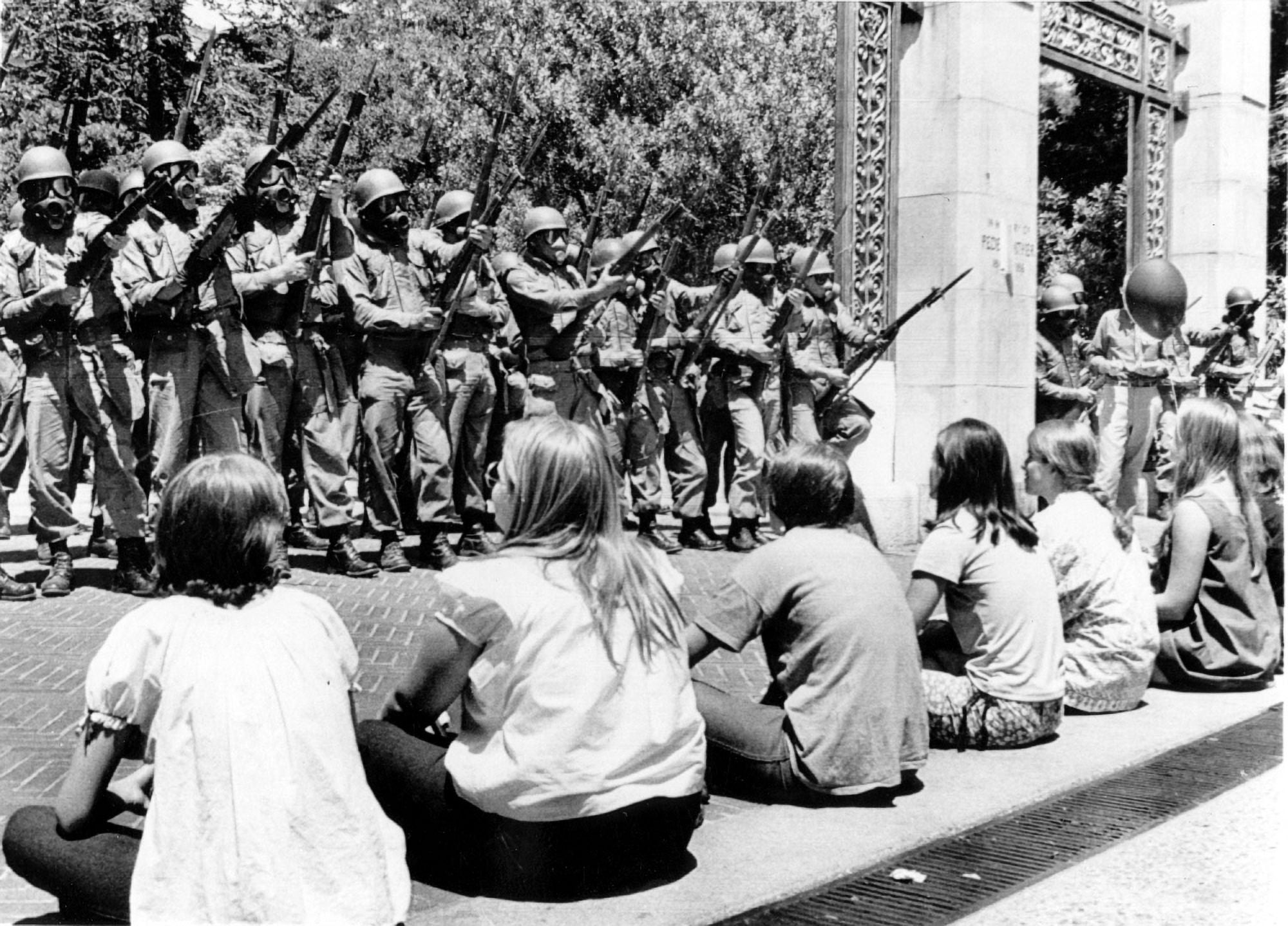 Rally At Berkley-Female Dissidents Face The Bared Bayonets Of The ...