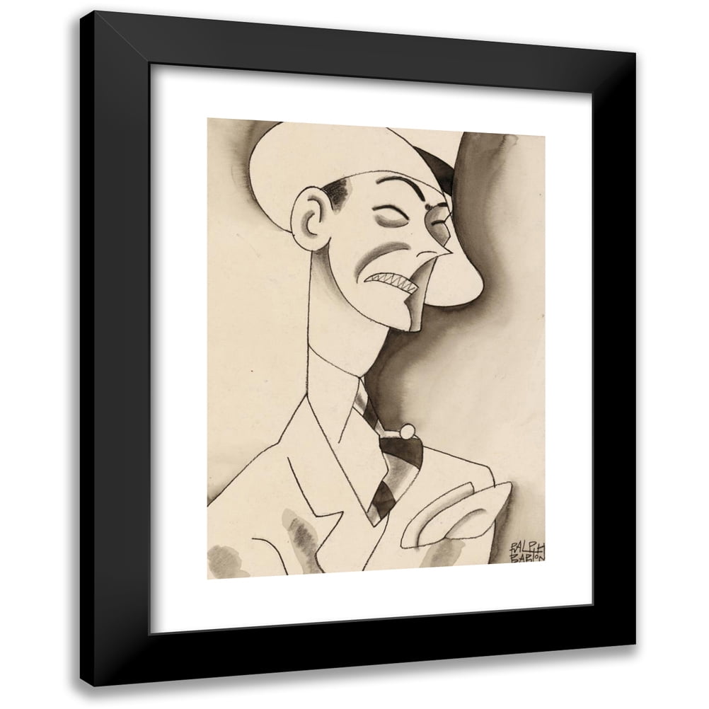 Ralph Barton 11x14 Black Modern Framed Museum Art Print Titled - Jimmy ...