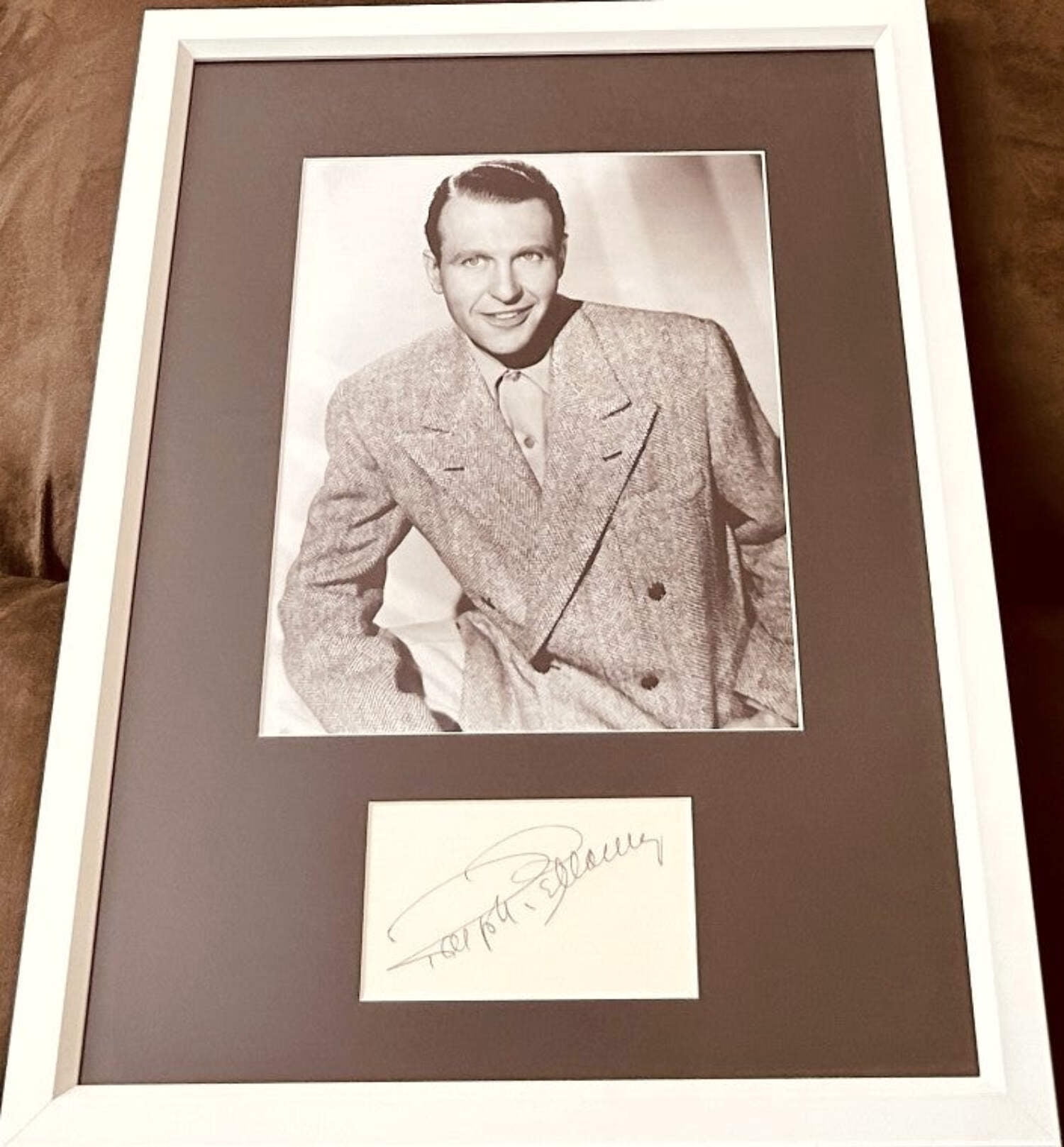 Ralph Bellamy autograph custom framed with vintage 8x10 photo JSA ...