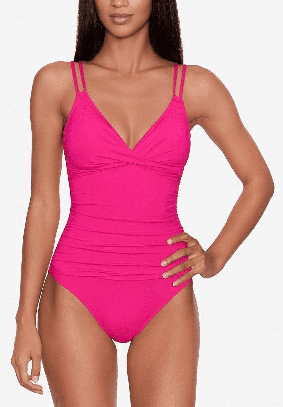 Ralph Lauren Double Strap Tummy Control One Piece Swimsuit