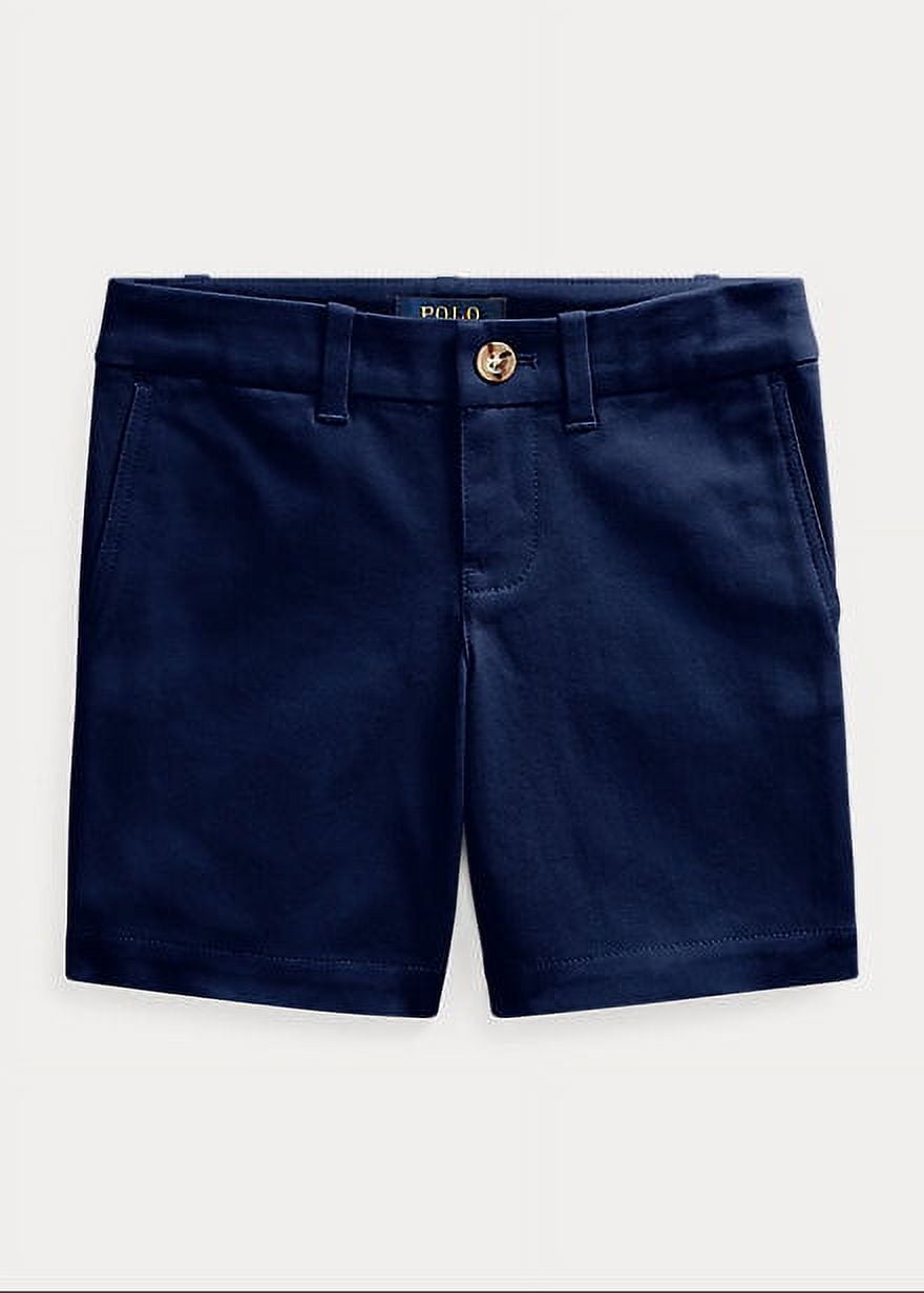 Ralph Lauren FRENCH NAVY Girls Stretch Chino Bermuda Short, US 2T ...
