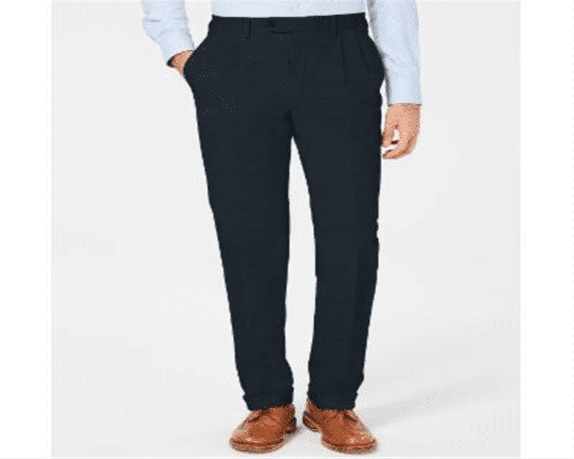Ralph Lauren Men's Classic Regular Fit Corduroy Double Reverse Pleated Dress Pants Blue Size ...