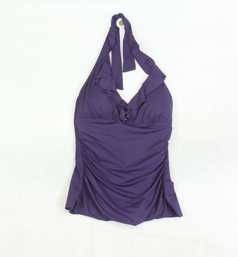 Ralph Lauren PURPLE Halter Tankini Swim Top, US 10 - Walmart.com