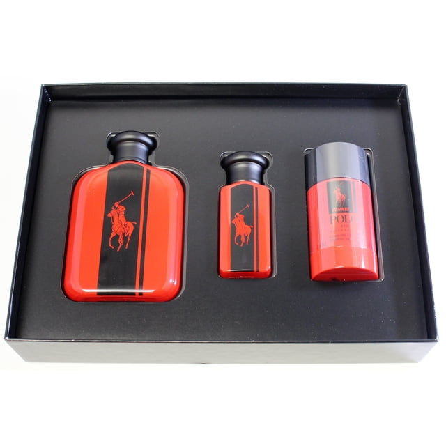 Ralph Lauren Polo Double Red Intense Cologne Set For Men - Walmart ...