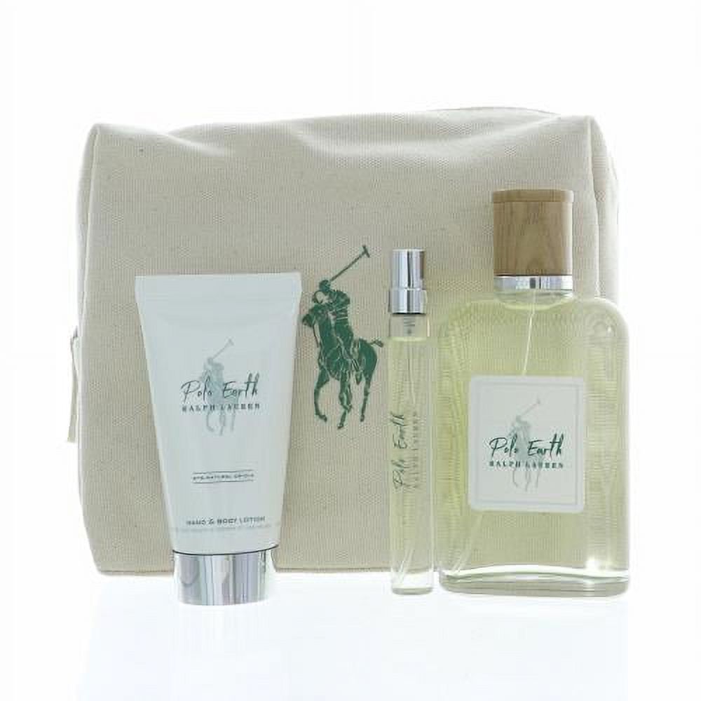 Ralph Lauren Polo Earth , 4 Pc Gift Set 3.4oz EDT Spray, 0.34oz EDT ...