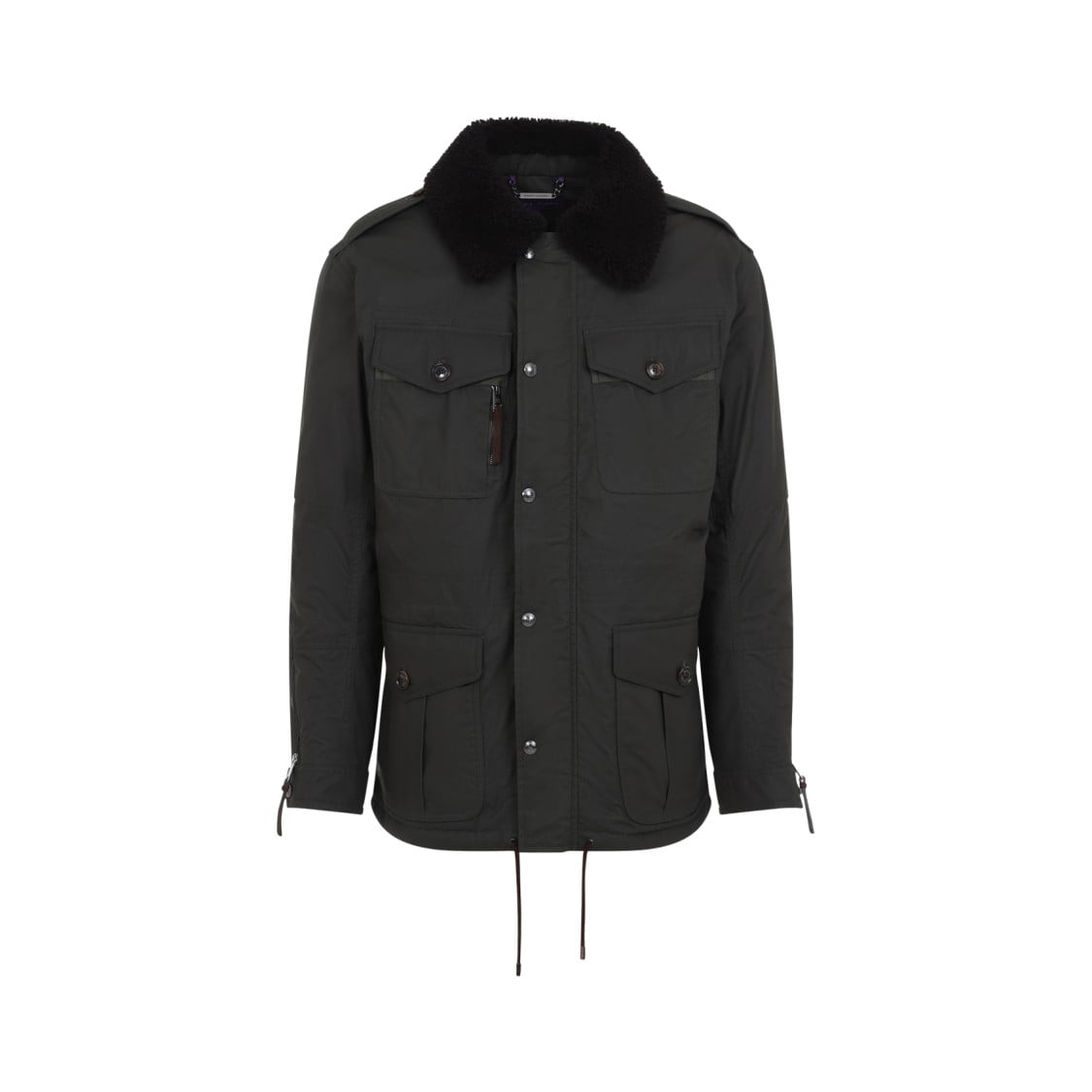 Ralph Lauren X Purple Label Military-Inspired Coat With Adjustable ...