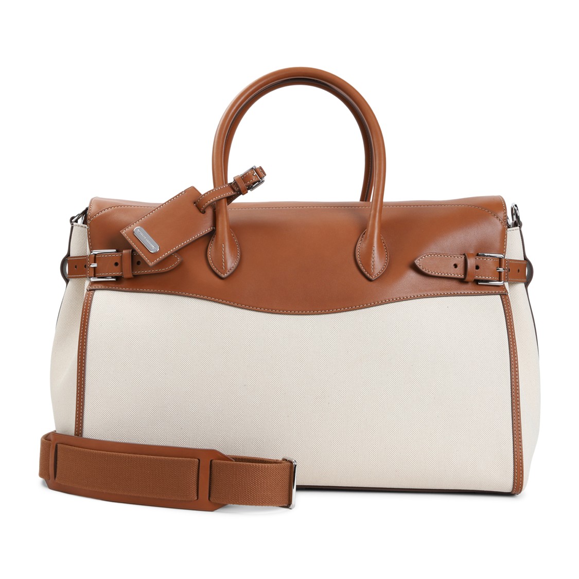 Ralph Lauren X Purple Label Men's Spacious Leather And Canvas Shopper ...