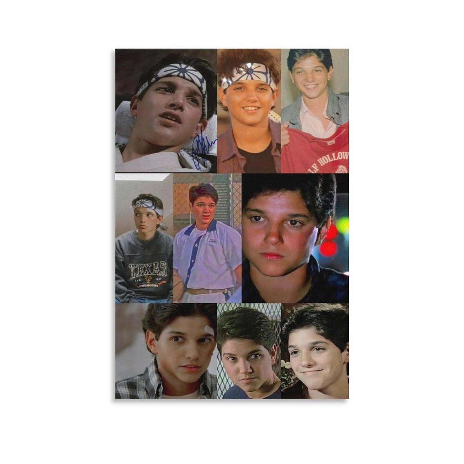 Ralph Macchio Aesthetic Actor Collage Poster 15 Canvas Wall Art Print ...
