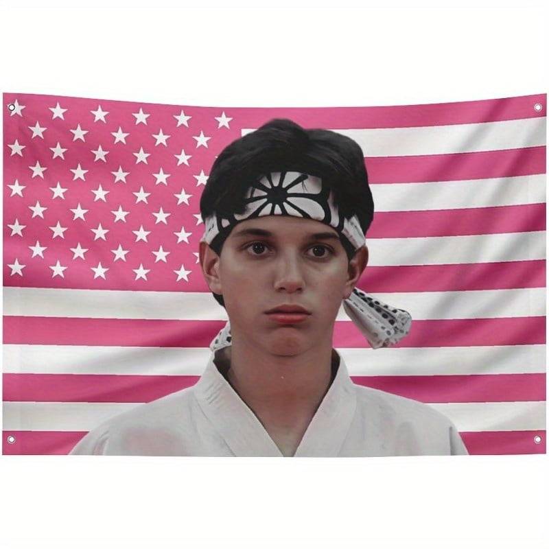 Ralph Macchio The Karate Inspired American Flag Wall Hanging ...