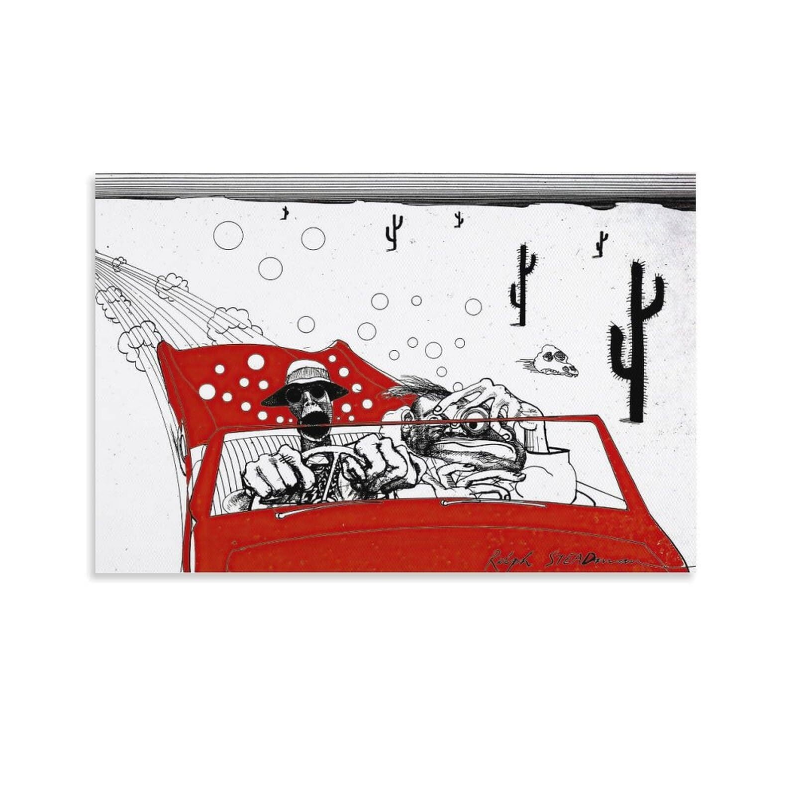 Ralph Steadman Artist Fear And Loathing Modern Abstract Oil Painting ...