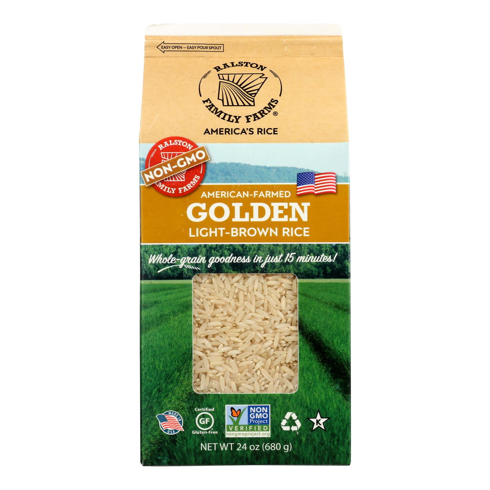 Ralston Family Farms Golden Light Brown Rice, Non-GMO, Gluten-Free ...