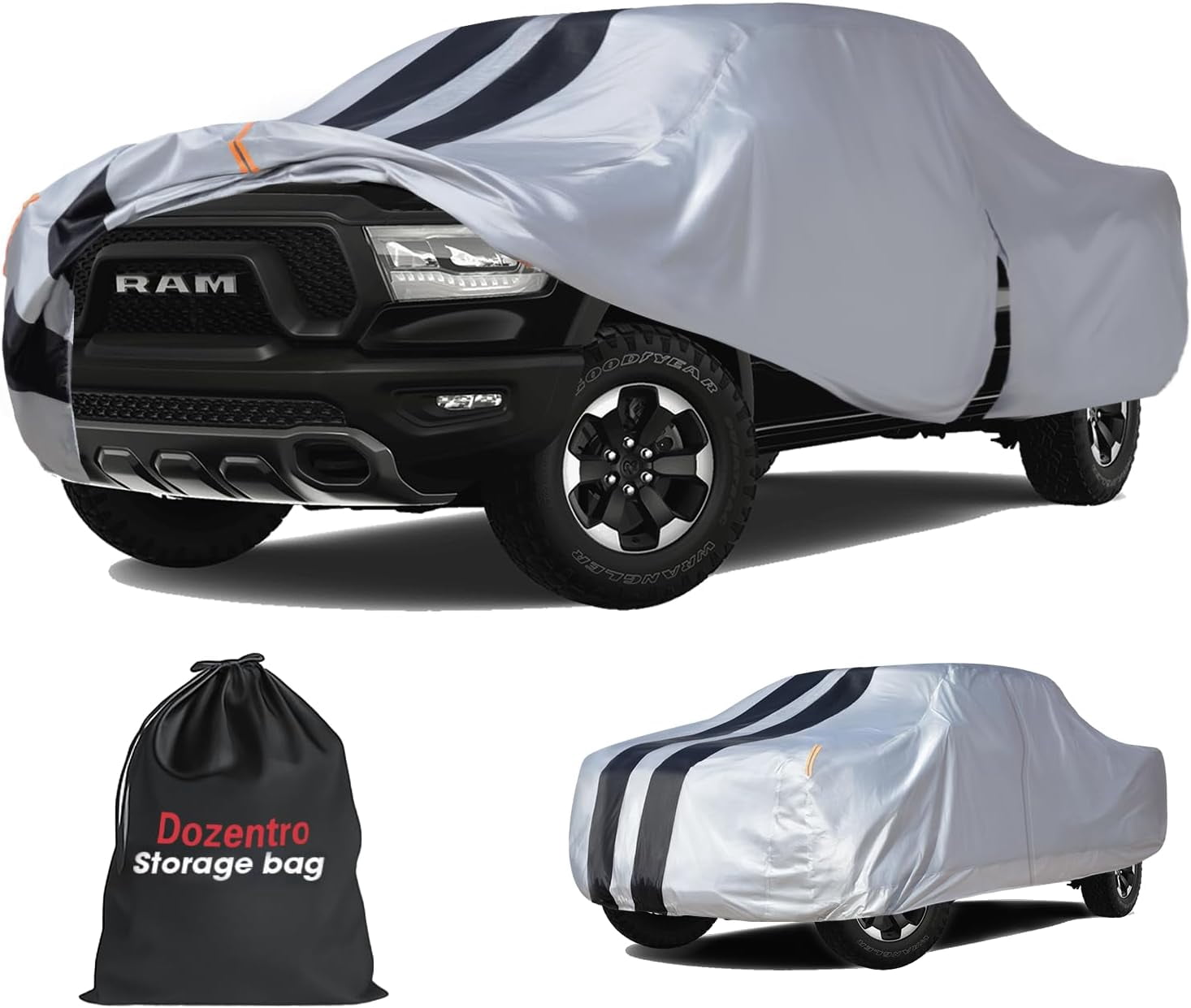 Ram 1500 Truck Cover Custom Fit 2009-2026 Crew Cab Short Bed(5.75 ...