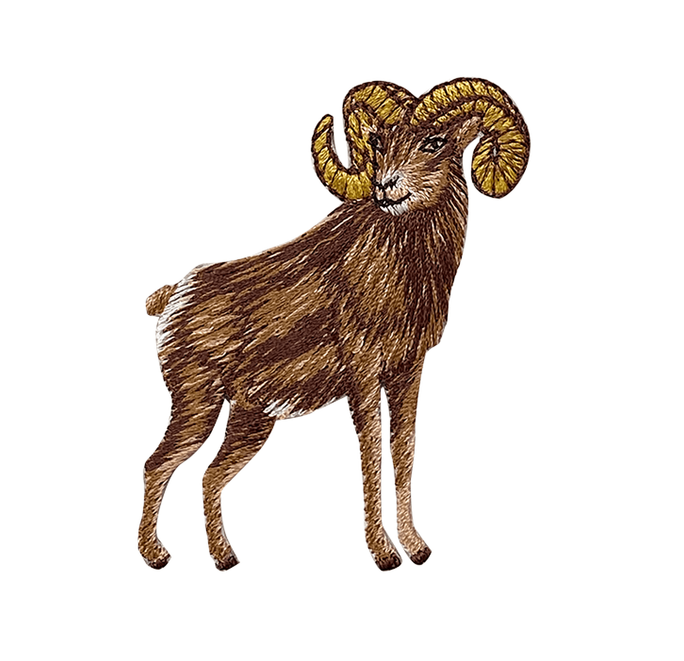 Ram, Big-Horned Sheep, Realistic Animals, Embroidered, Iron on Patch - Walmart.com