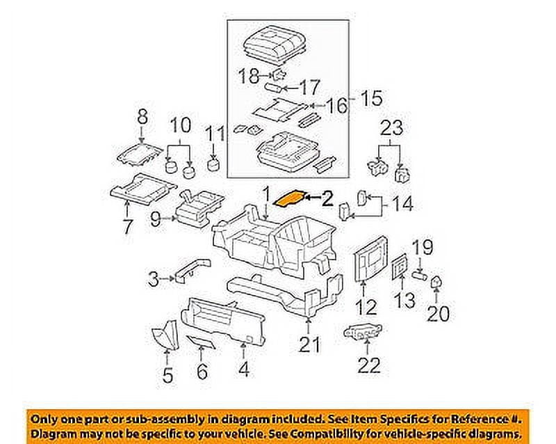 Ram CHRYSLER OEM 2011 1500 Center Console-Console Base Mat 1PN45DX9AA ...