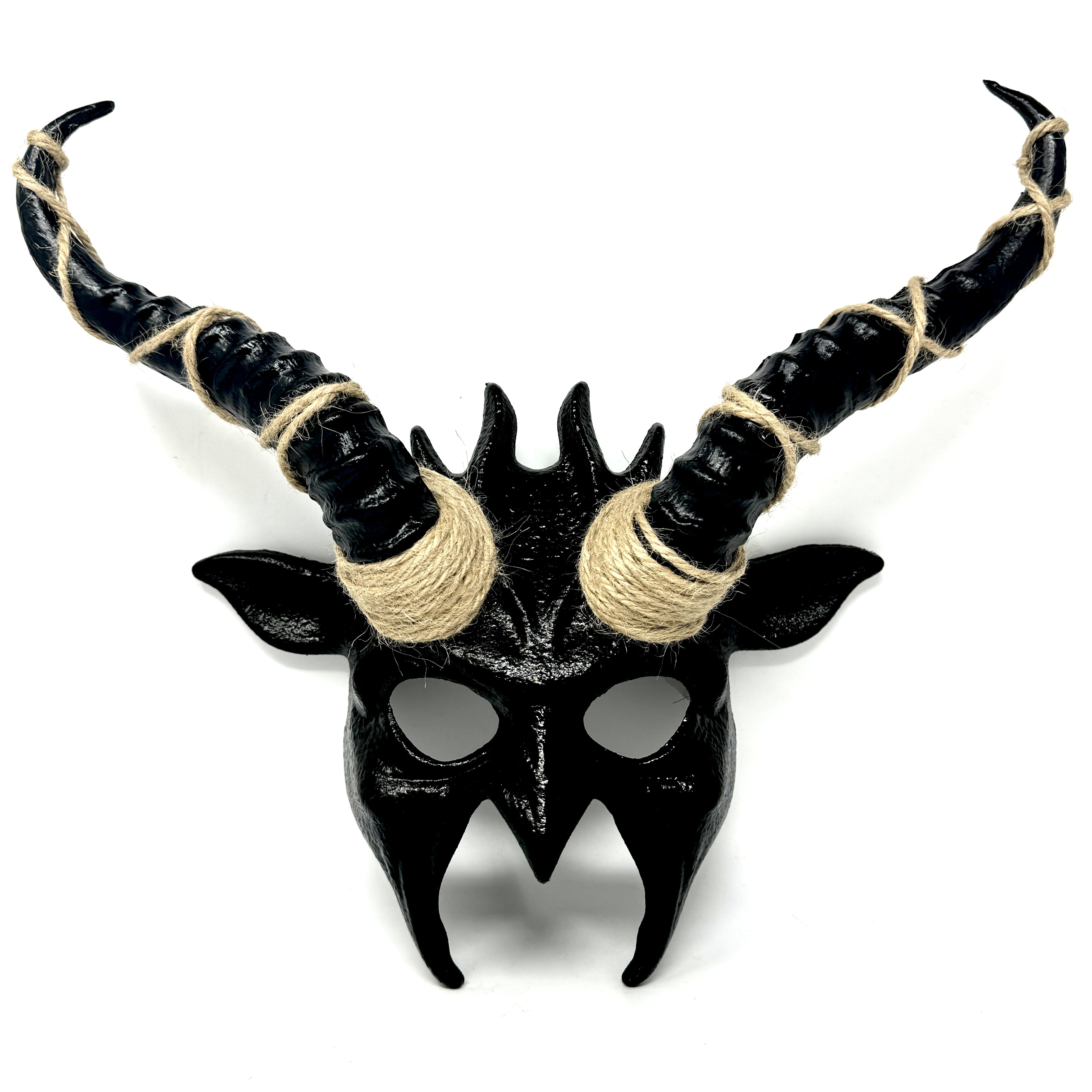 Ram Goat Masquerade Demon Devil Horn Mask Costume Halloween Party Masks ...