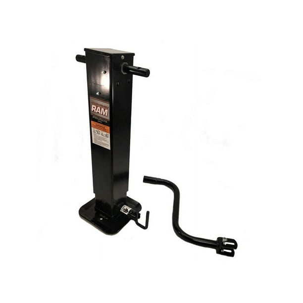 Ram/Pacific Rim (TJD-15K-R) Square Tube Drop Leg Jack With Crank Handle ...