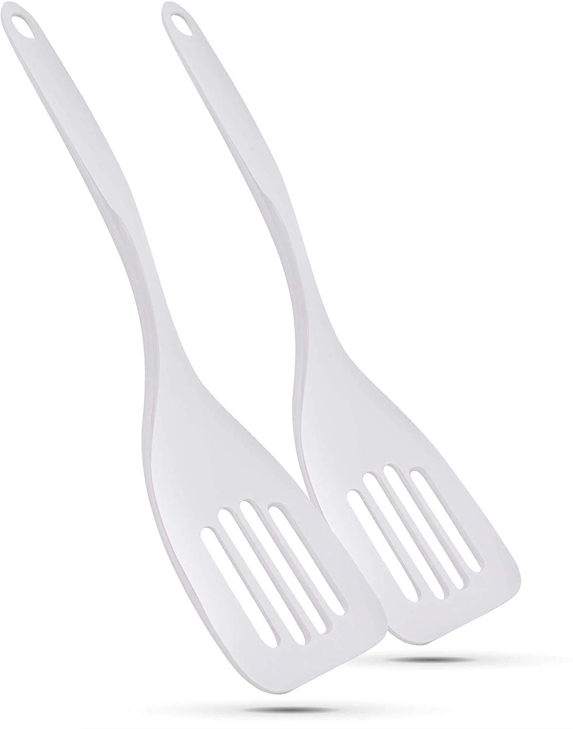 Ram-Pro Melamine Hard Plastic Slotted Turner Heat-Resistant Rubber Large Handle with Hole ...