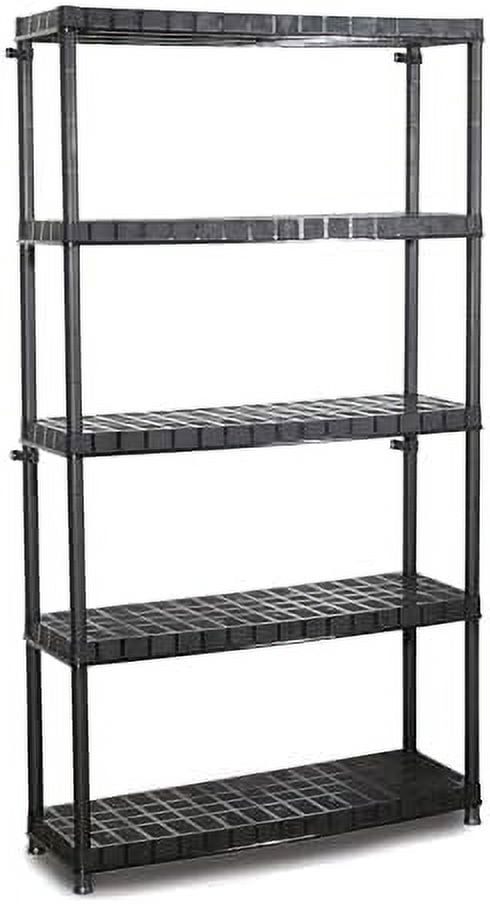 Ram Quality Products Optimo 16 Inch 5 Tier Plastic Storage Shelving ...