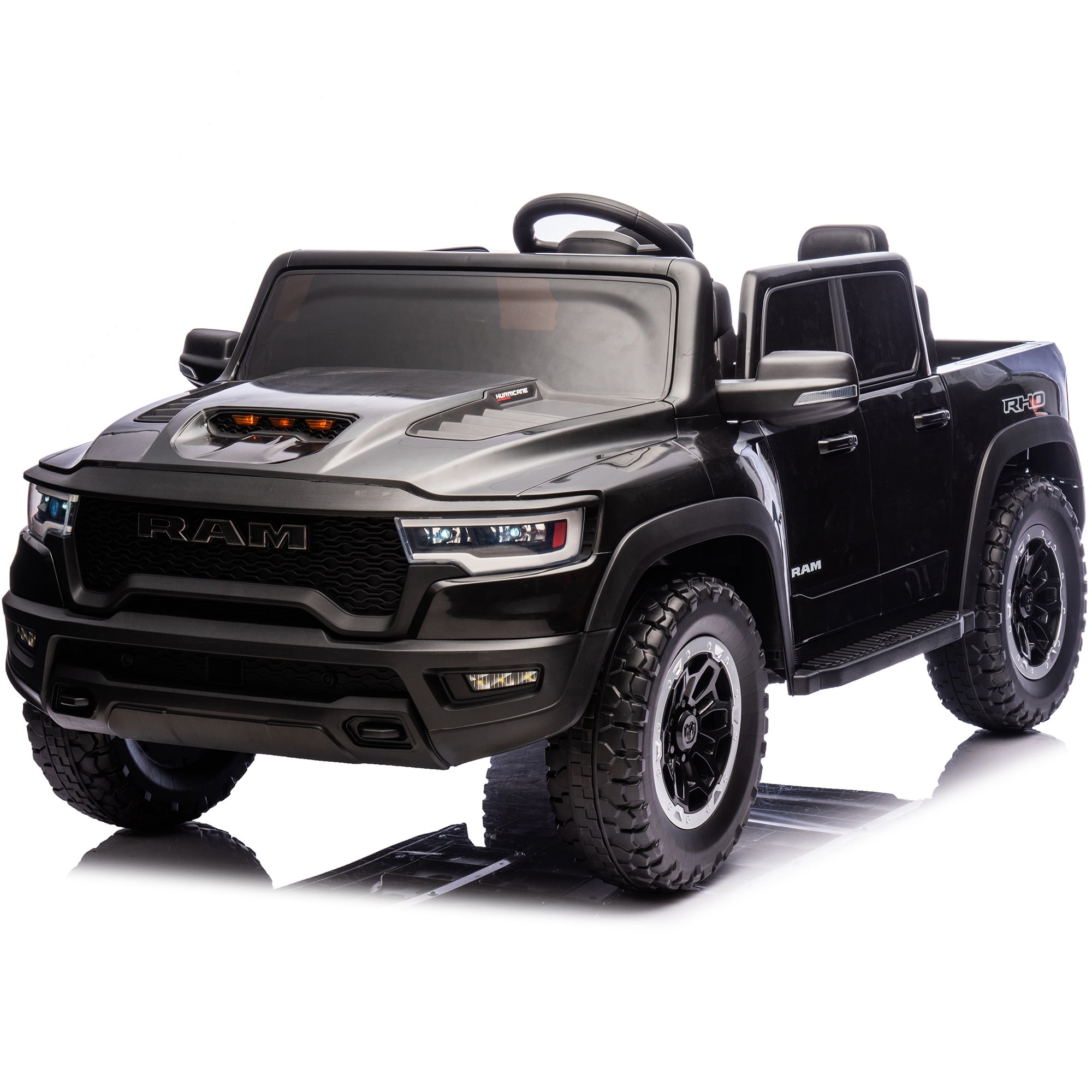 Ram Ride on Car Toys 2 Seater, 24V Ram 1500 Battery Powered Ride on Toy ...