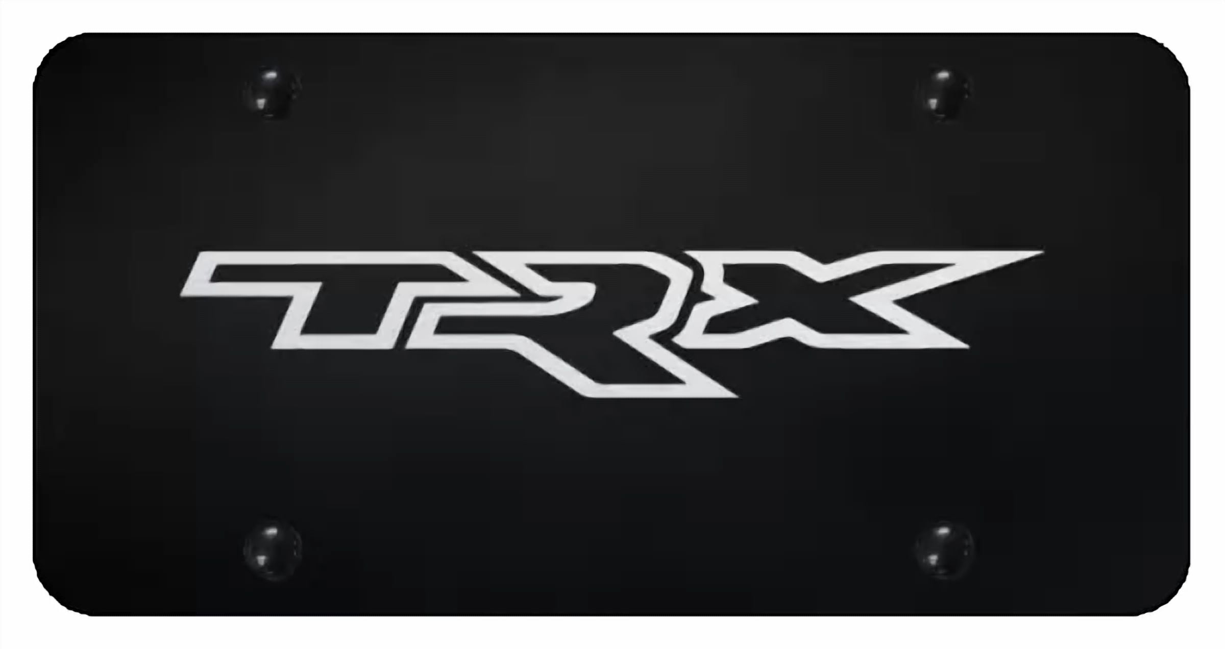 Ram TRX Laser Etched Logo Black Stainless Steel License Plate Official ...