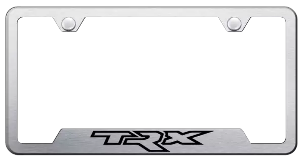 Ram TRX Laser Etched Logo Brushed Finish License Plate Frame Official ...