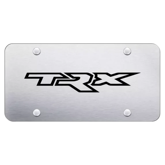 Ram TRX Laser Etched Logo Brushed Stainless Steel License Plate ...