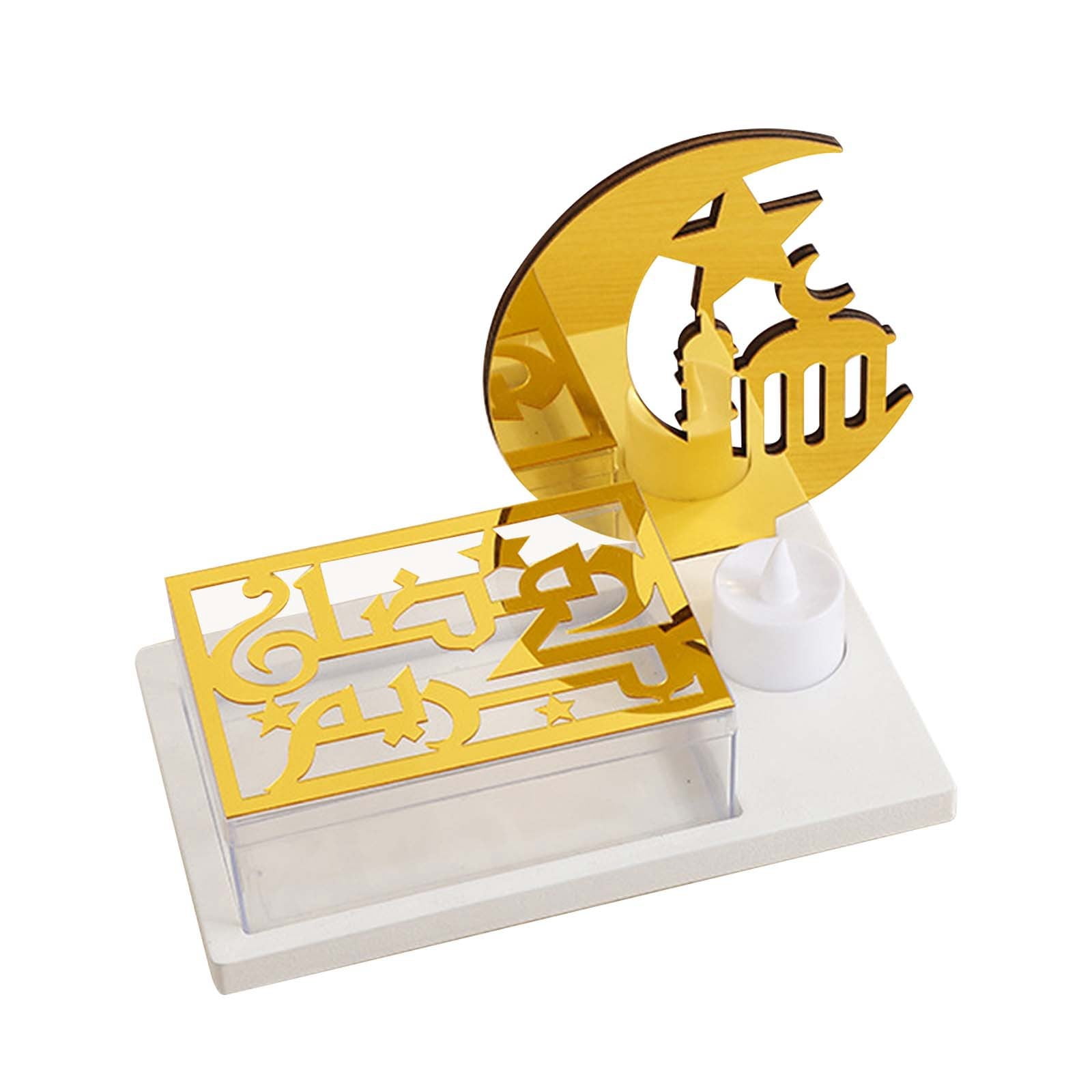 Ramadan Acrylic Table Top Decor - Sturdy Rectangular Base Eid ...