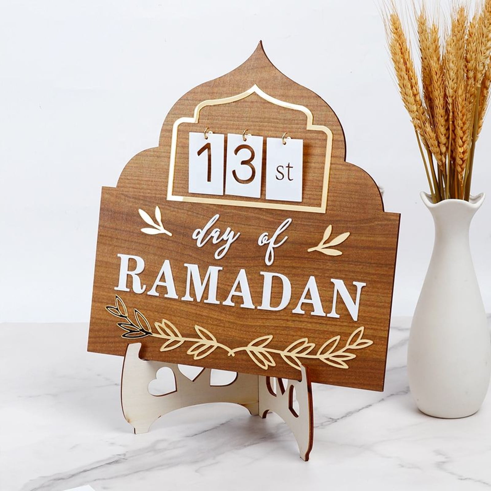 PAFU Ramadan Advent Calendar Wooden Countdown Calendars, Novelty, 30 ...