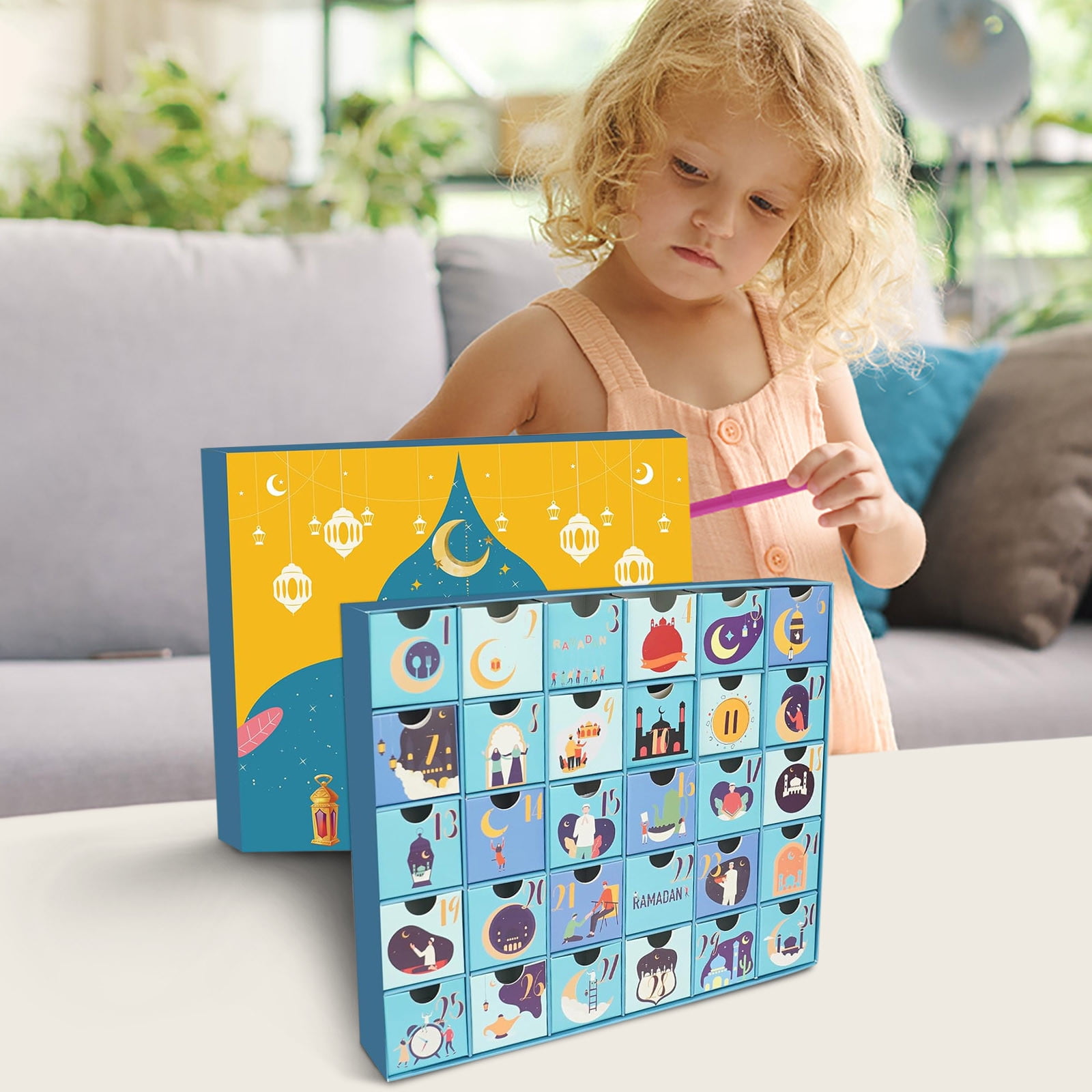 Ramadan Calendar DIY Filling With 30 Countdown Drawers Pre Packaged Box ...
