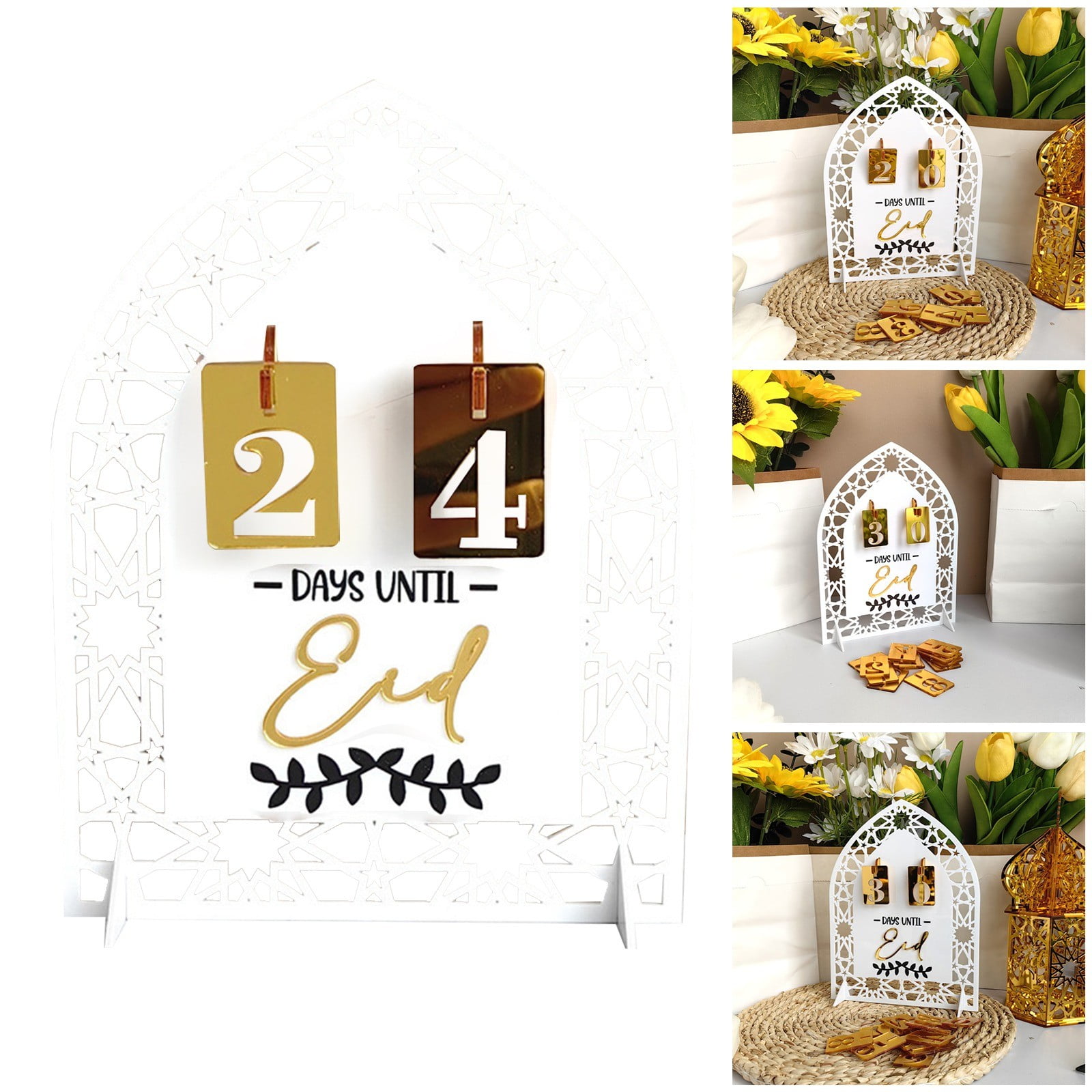 Ramadan Countdown Calendar 2025 - Acrylic Eid Mubarak Advent Calendar ...