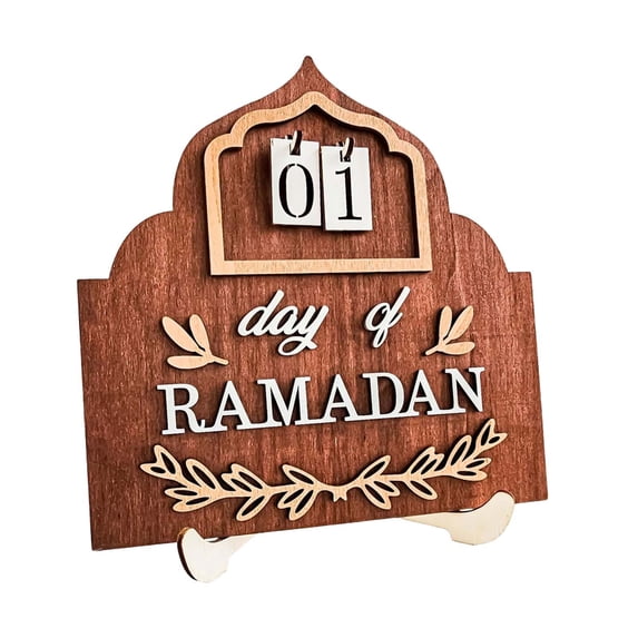 Ramadan Countdown Calendar, Ramadan Decorations for Home 2026, Wooden ...