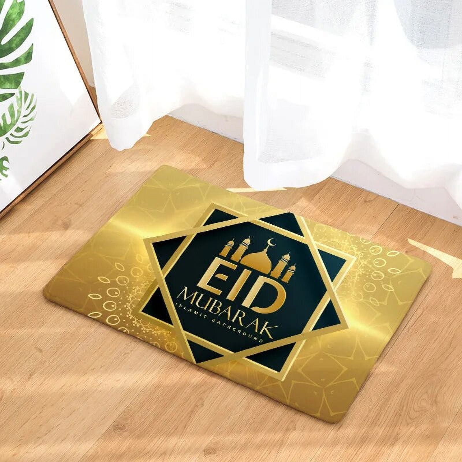 Ramadan Decoration Eid Mubarak Moon Mosque Bathroom Mat Kitchen Carpet ...