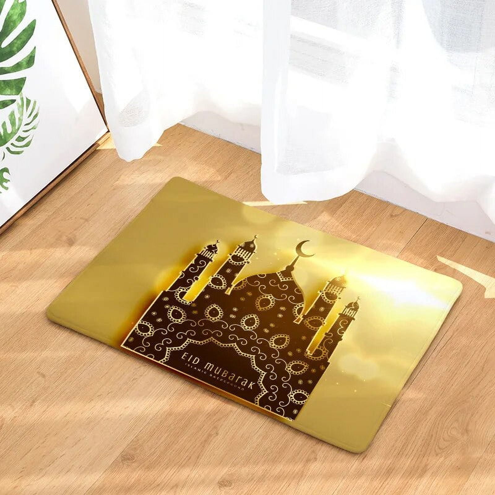 Ramadan Decoration Eid Mubarak Moon Mosque Bathroom Mat Kitchen Carpet ...