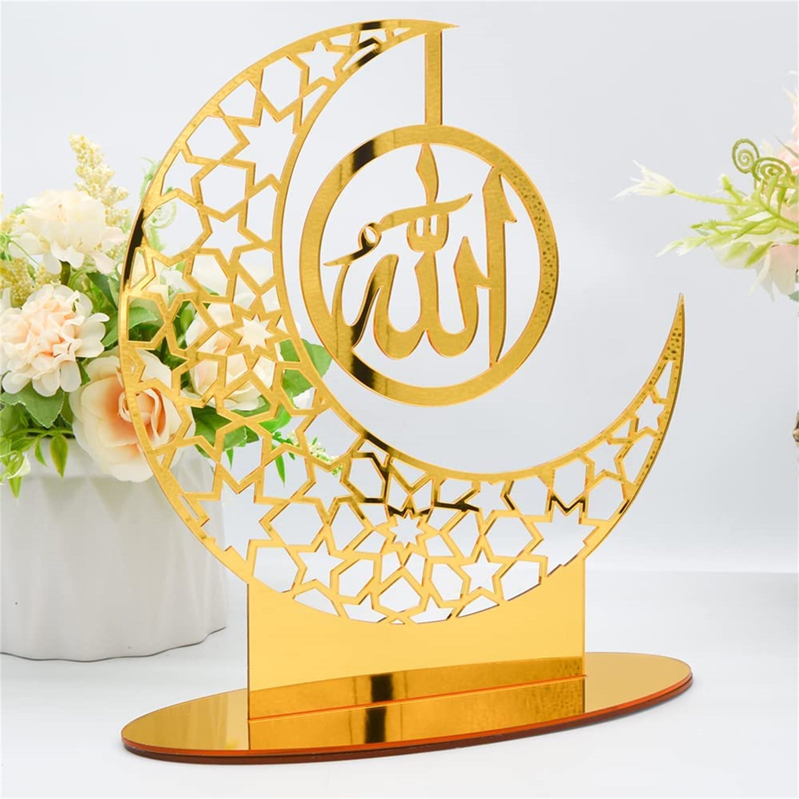 Ramadan Decorations Acrylic Mubarak Sign - Crescent Letter Table ...