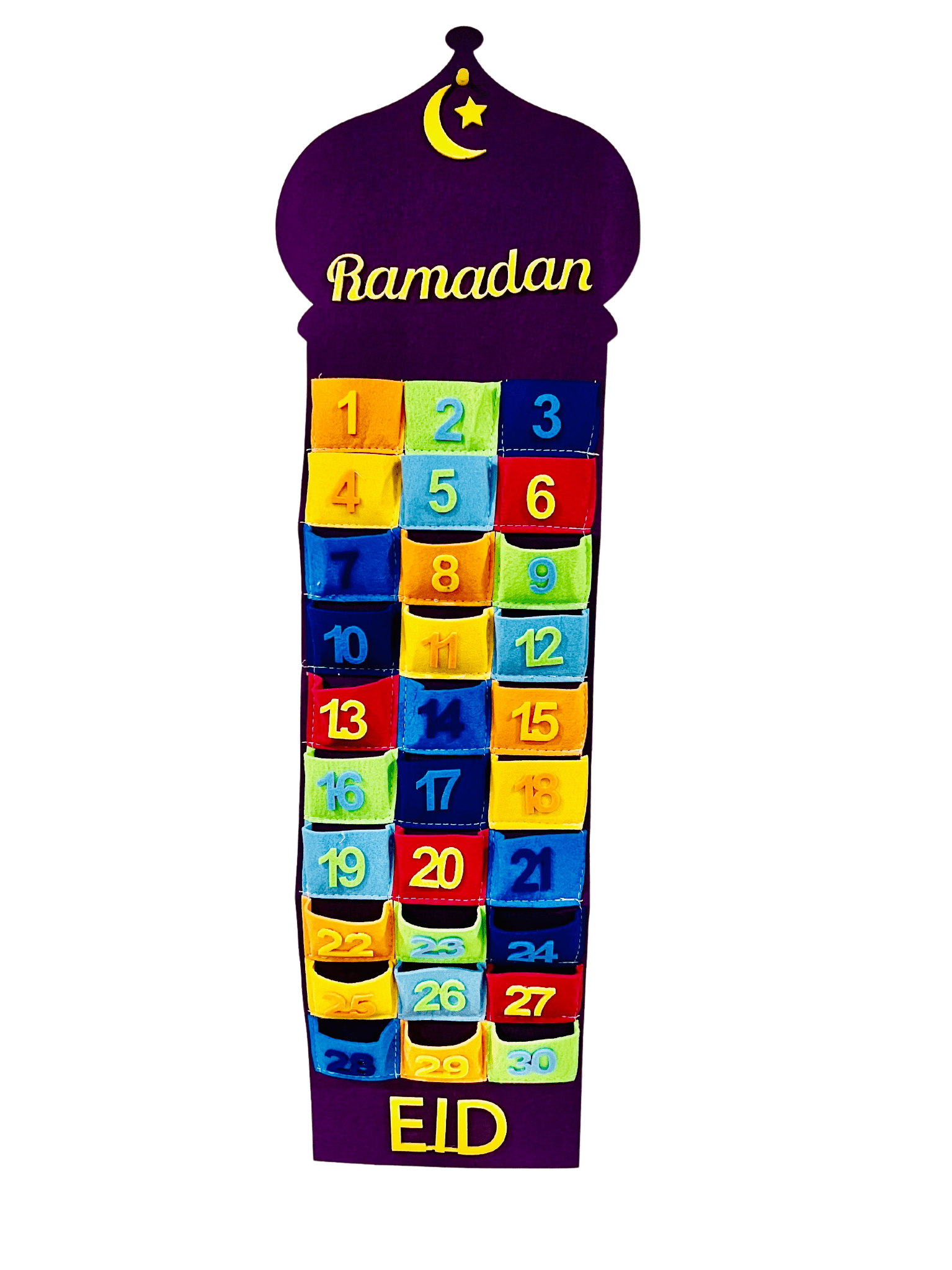 Ramadan Decorations Eid Count down Calendar Ramadan Calendar for Kids ...