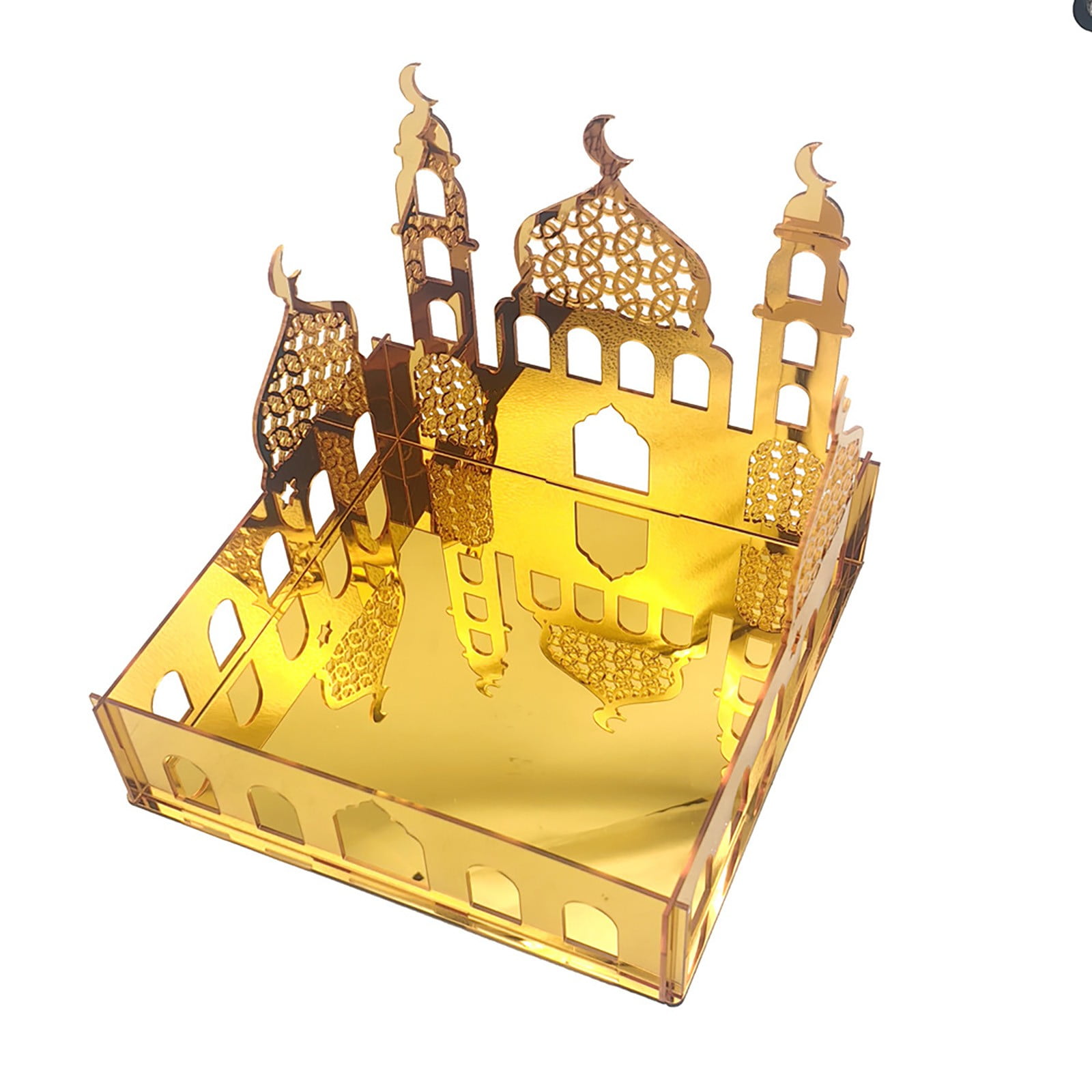 Ramadan Decorations for Home 2025-Gold Eid Mubarak Serving Tray Set ...
