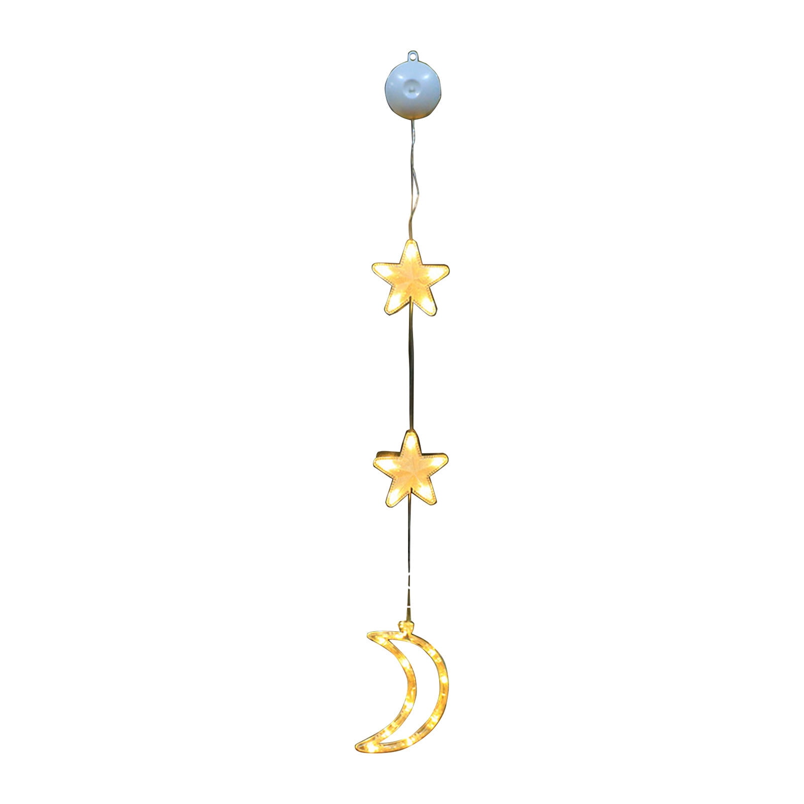 Ramadan Decorations Star Moon Curtain String Lights,Battery Powered LED ...