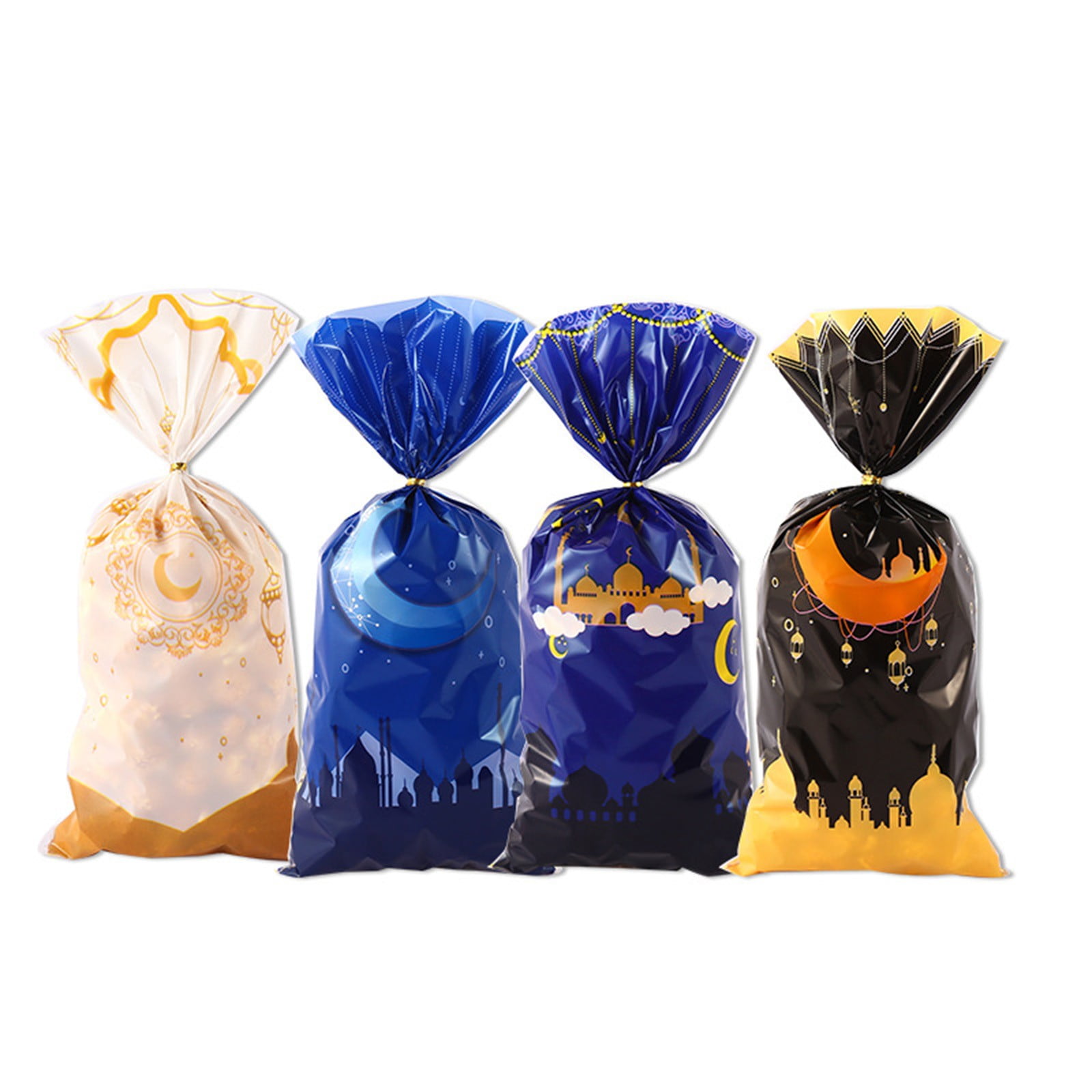 Ramadan Eid Cellophane Gift Bags 50 PCS,4 Muslim Style Goody Bags ...