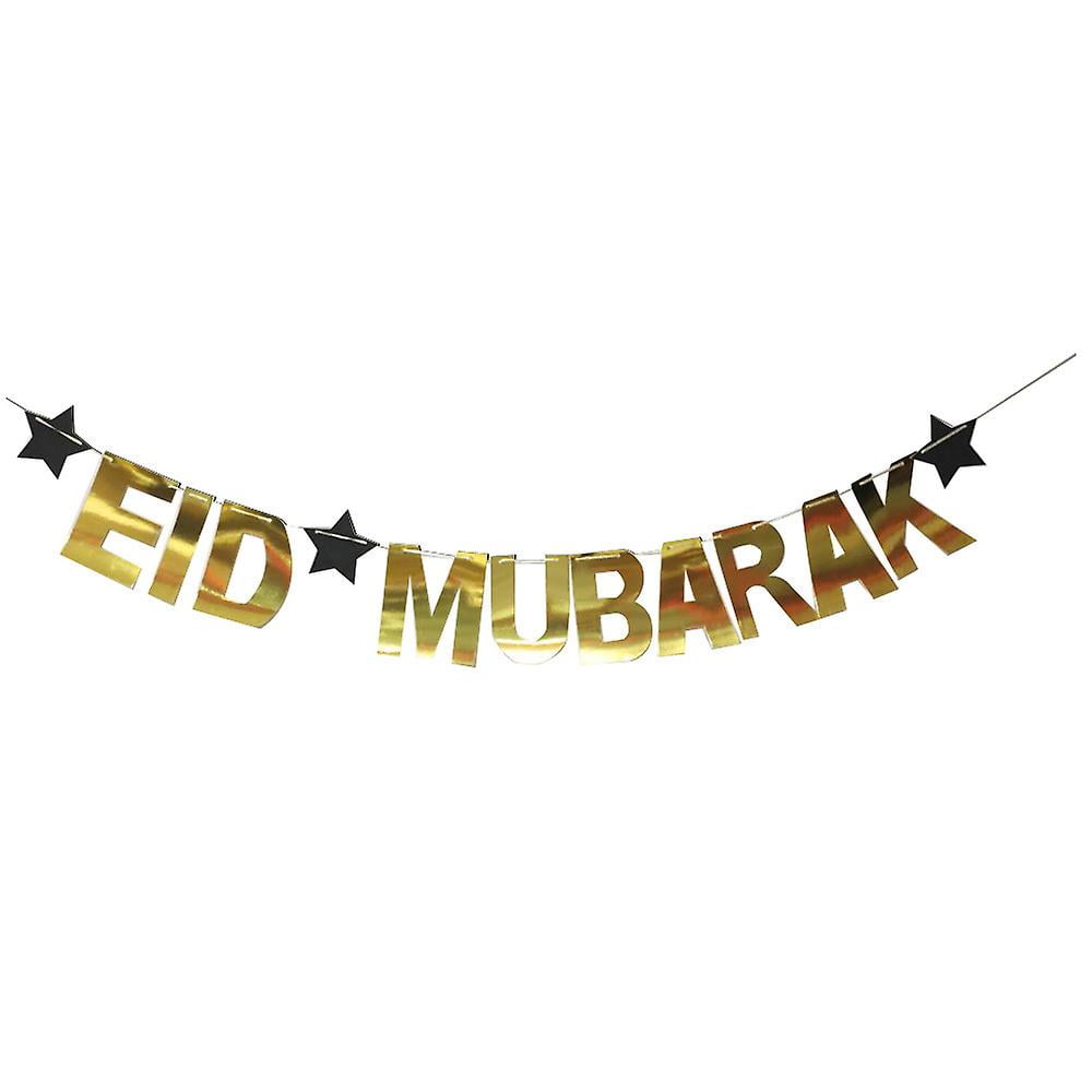 Ramadan / Eid Mubarak Banner Bunting Garlands Islamic Party Decorations ...