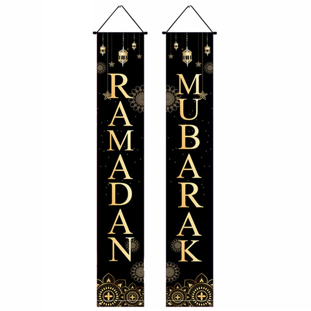 Ramadan Hanging Couplet Flag Outdoor Decorative Flag Window Hanging ...