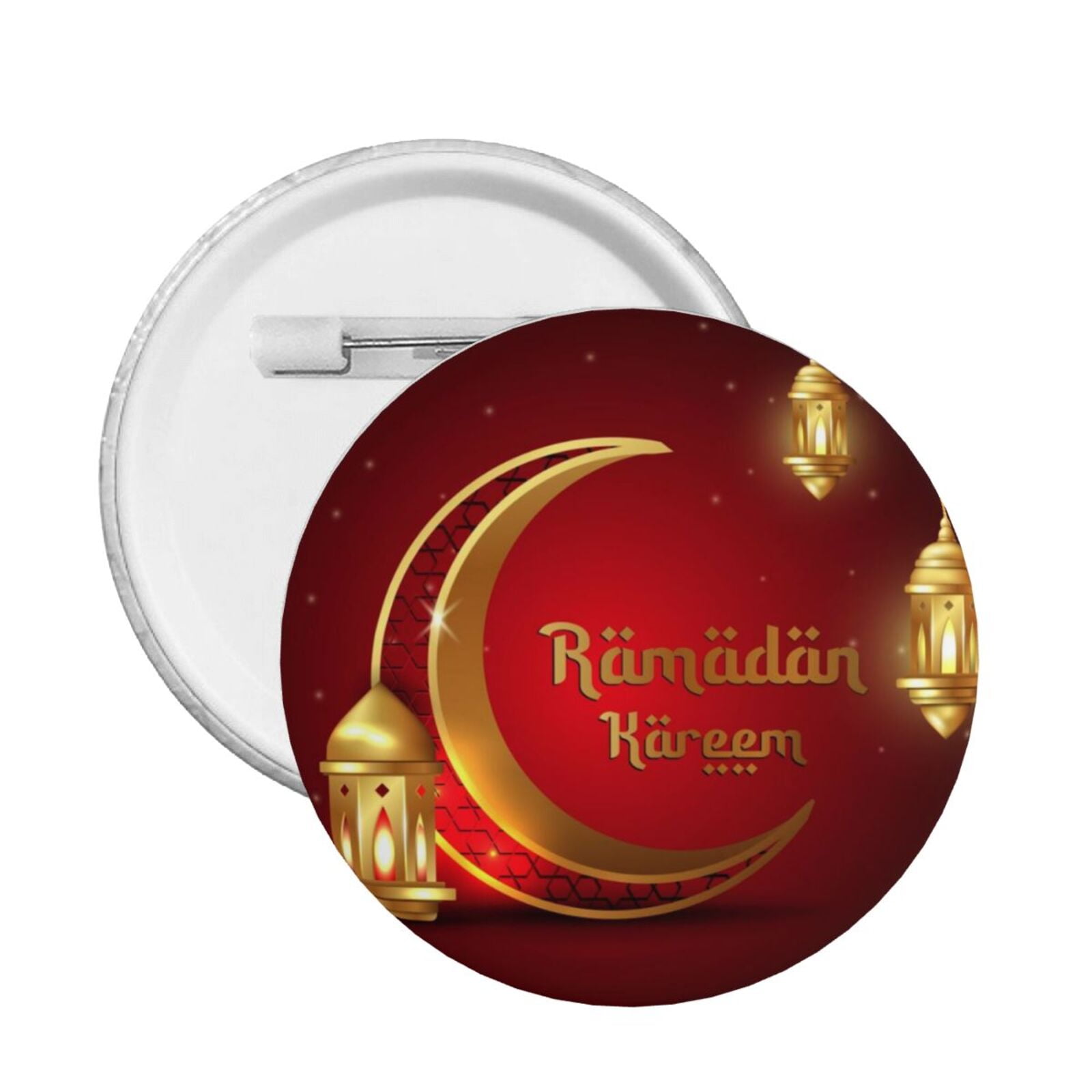 Ramadan Kareem 2024 Pin Button Badge, Personalised Button Metal Badge ...