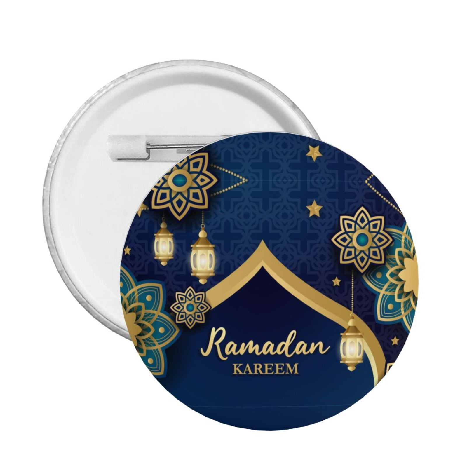 Ramadan Kareem 2024 Pin Button Badge, Personalised Button Metal Badge ...
