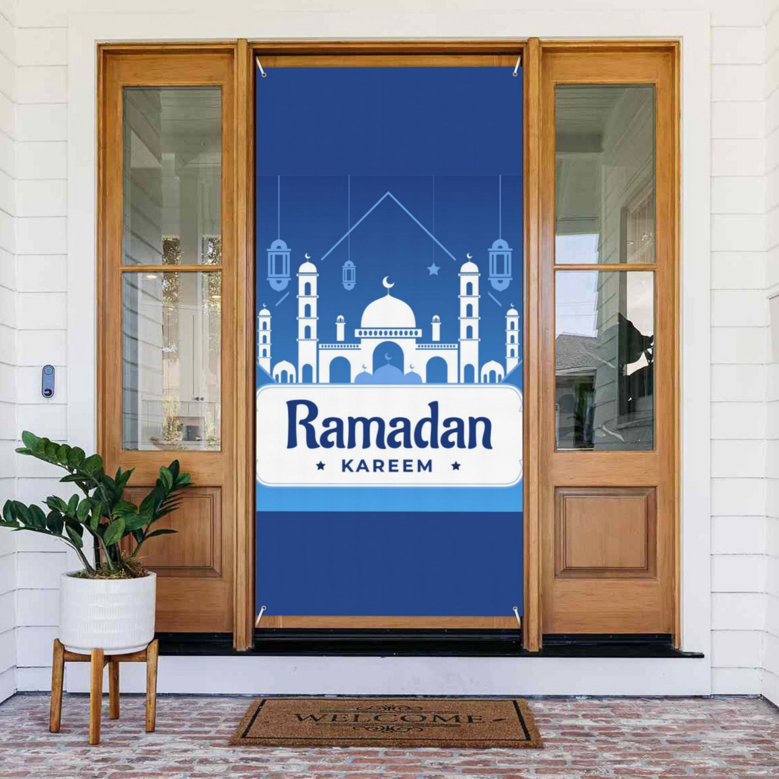 Ramadan Kareem 2025 Door Cover Decoration Backdrop Banner Porch Sign ...