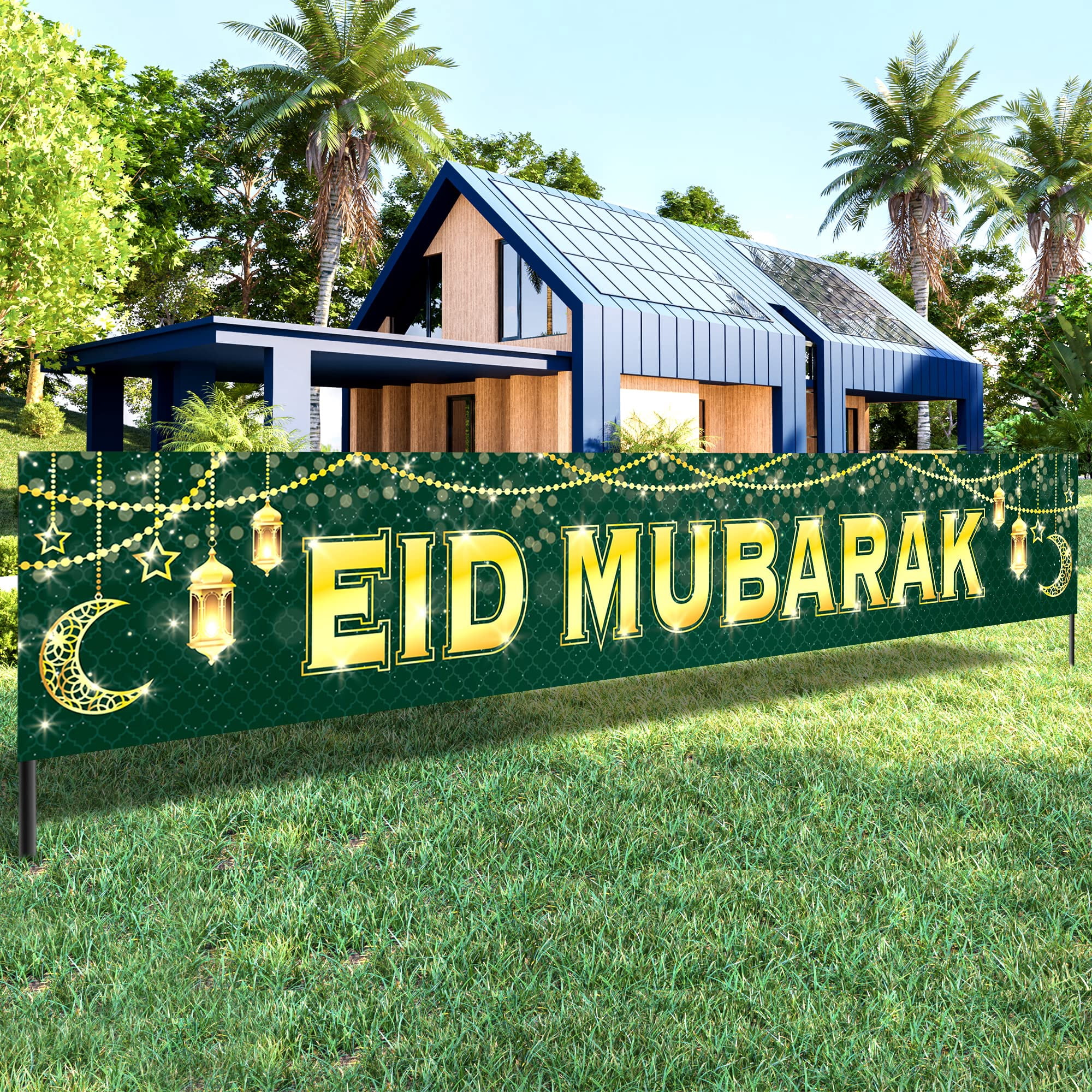 Ramadan Kareem Banner Decorations for Home Indoor Outdoor Eid Mubarak ...