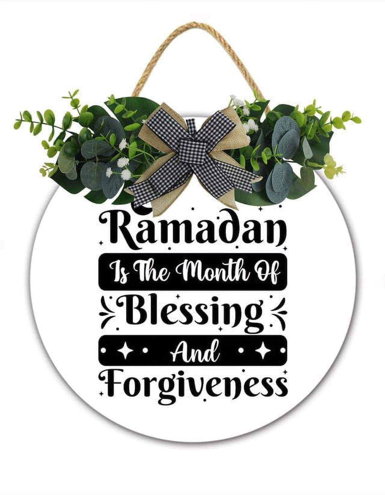 Ramadan Kareem and Eid Mubarak Decoration Salam Door Sign Islamic ...