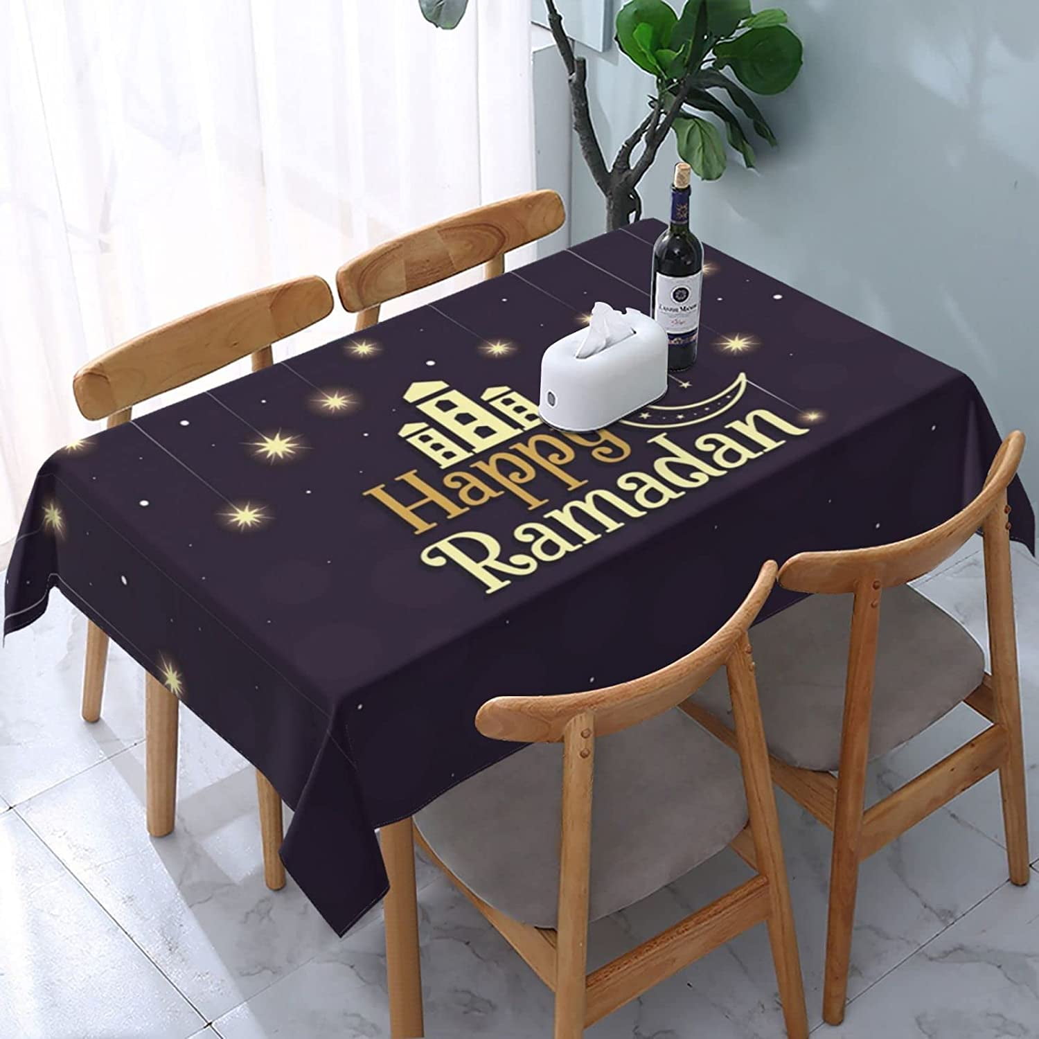 Ramadan Kareem Rectangle TableClothes for Tables Eid Mubarak Table ...