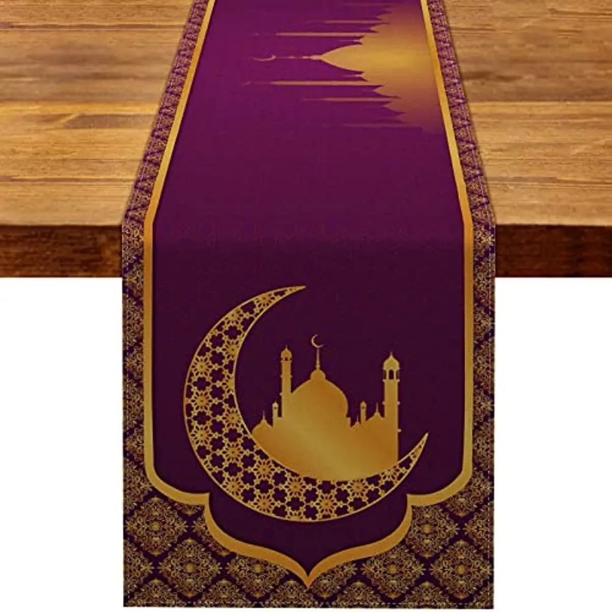 Ramadan Kareem Table Runner Eid Mubarak Iftar Mosque Moon Islamic ...