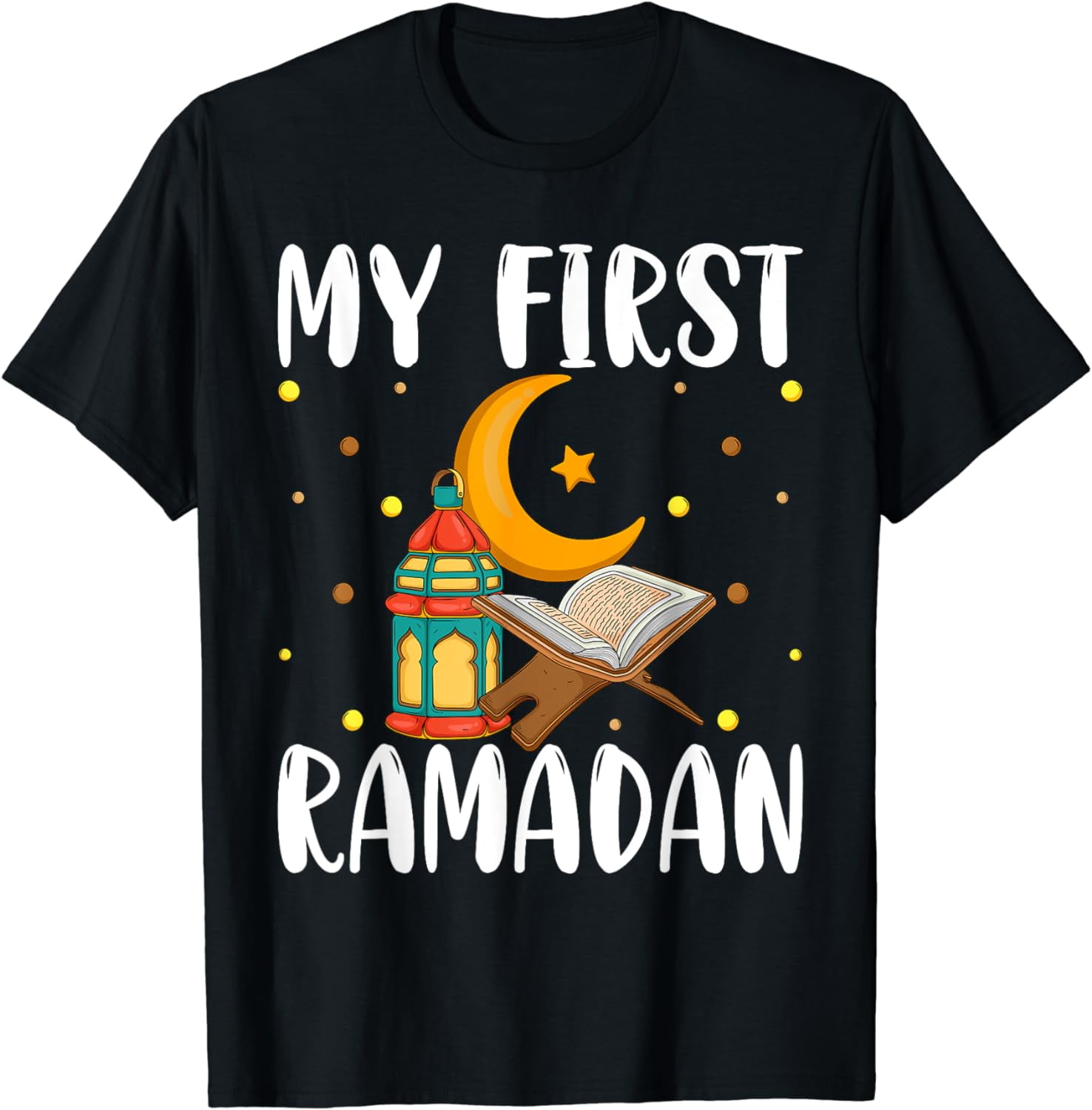 Ramadan Kids - Muslim Kids Fasting My First Ramadan Kareem T-Shirt ...