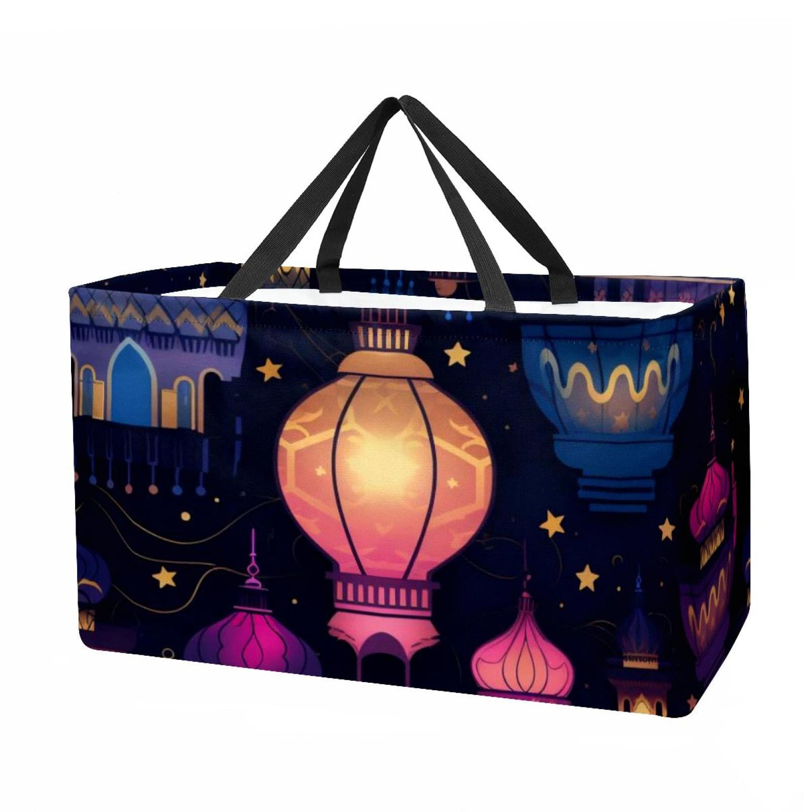 Ramadan Lantern Large Capacity Reusable Foldable Laundry Bag & Picnic ...